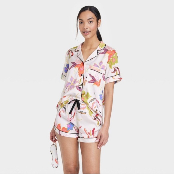 stars above | Intimates & Sleepwear | Stars Above Satin 3piece Pajama ...